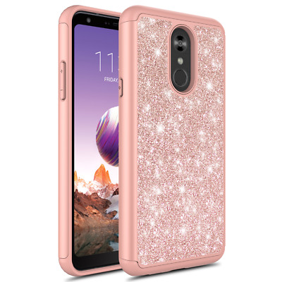 For LG Stylo 4/LG Stylo 4 Plus Shinning Glitter Sparkle Shockproof Case ...
