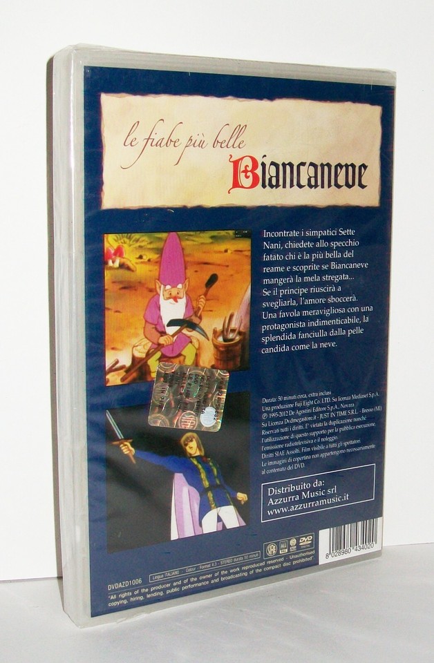 Le Fiabe More 'Belle More Snow Azzurra Music Tale DVD Animation New ...