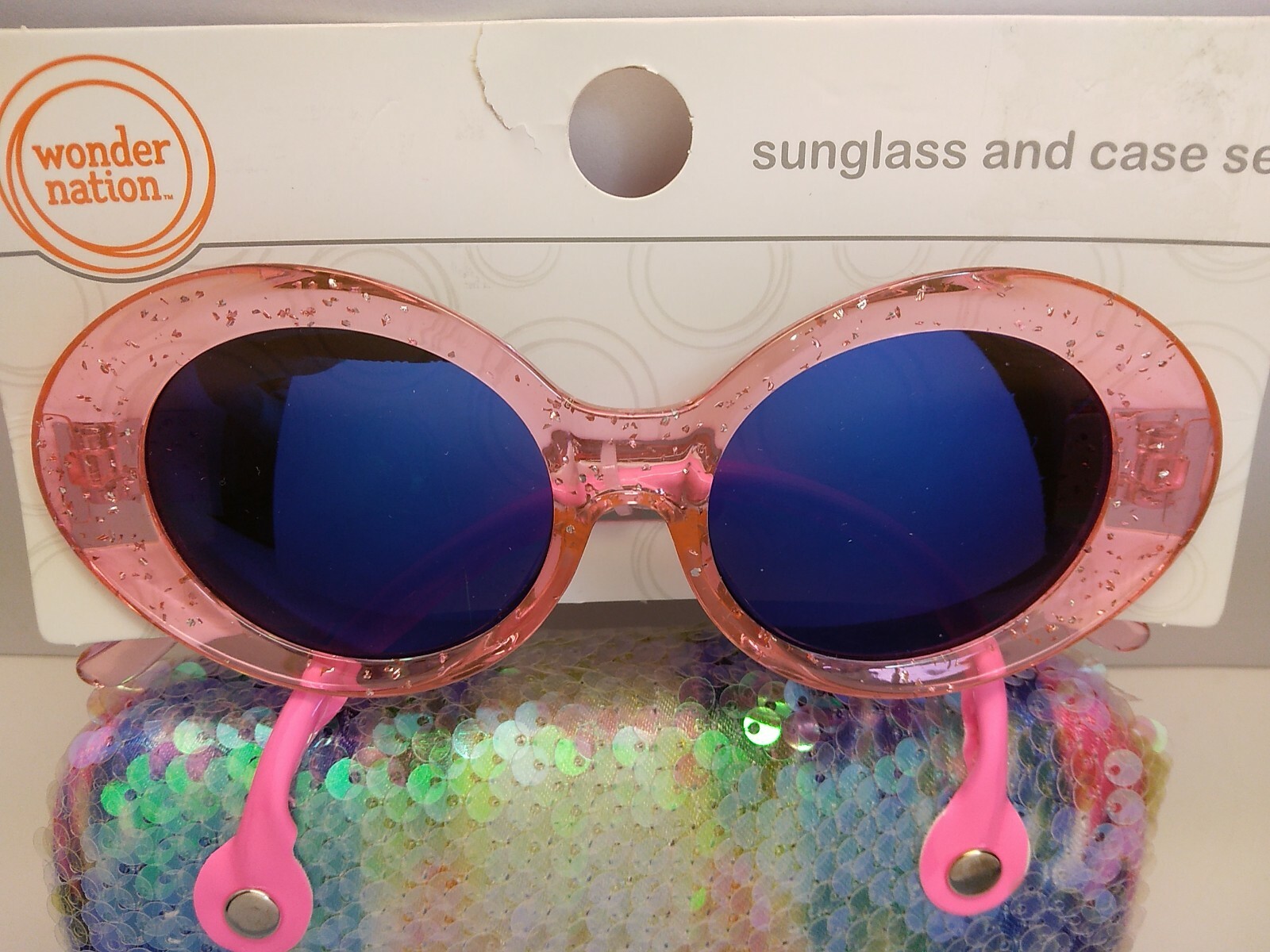 Wonder Nation Sunglass and Case Set Tie Dye and Plush Unicorn Case pls ...