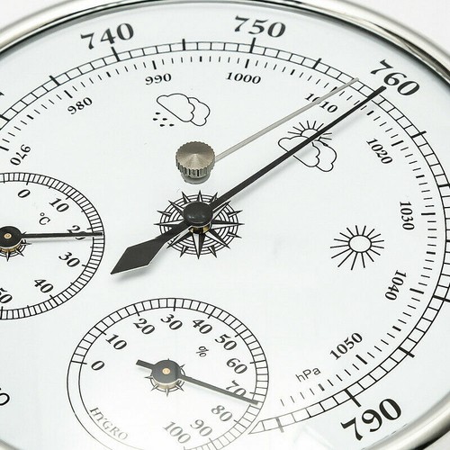 Wall Mounted 3-in-1 Household Weather Station Barometer Thermometer ...