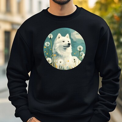 Samoyed mit Löwenzahn Sweatshirt Kuschelig und Perfekt für jeden Anlass ...