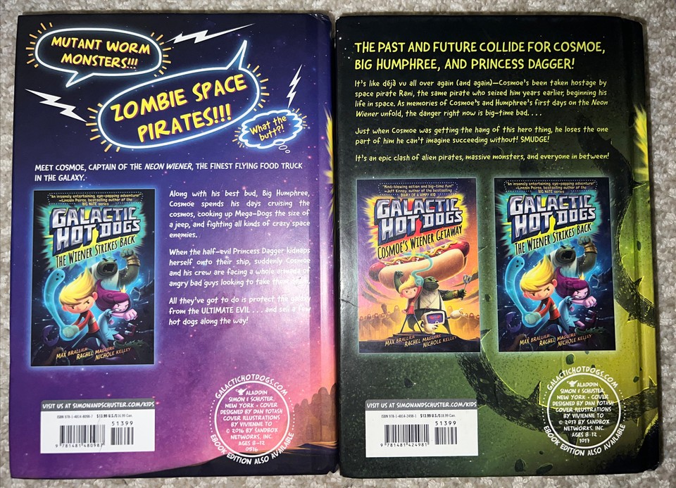 2 Galactic Hot Dogs Cosmoe's Wiener Getaway Max Brallier (English ...