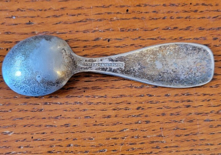 BRANFORD SILVERPLATE MICKEY MOUSE BABY SPOON 4 1/8" CHILDRENS SPOON ...
