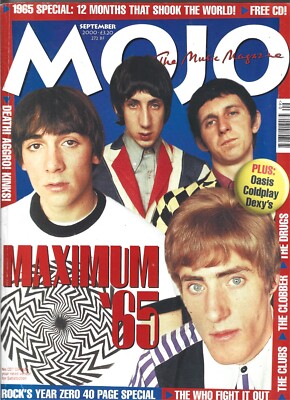 MOJO MAGAZINE #82 SEPTEMBER 2000 (FN) THE WHO, THE KINKS, MAXIMUM '65 ...
