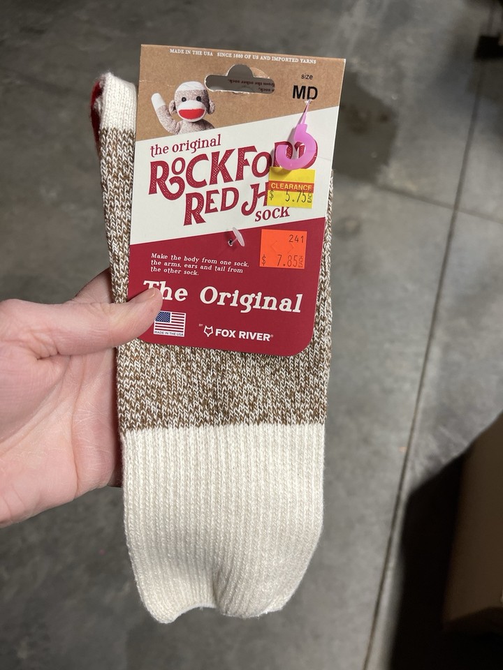 Fox River Original Rockford Red Heel Monkey Socks Fox River 1 Pair ...