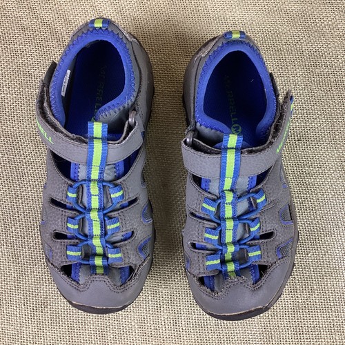 Merrell Youth Gray Hiking Closed Toe Kids Sandals Waterproof Shoes ...