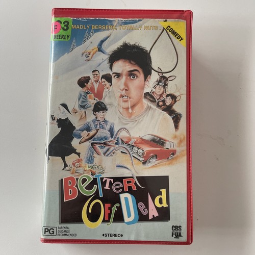 Better Off Dead BETA Cbs Fox Video Betamax NOT VHS John Cusack Big Box ...