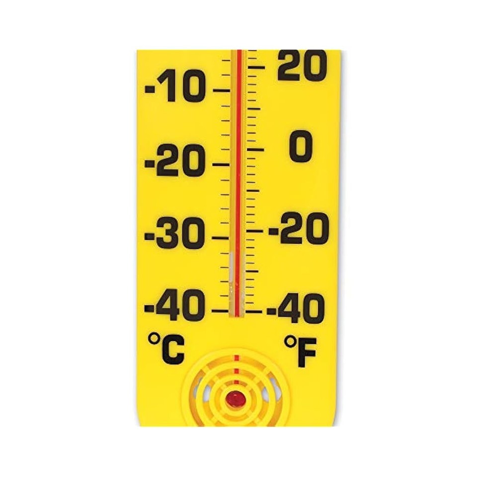 Wall,Mounted Classroom Thermometer for Teaching Celsius and Fahrenheit ...