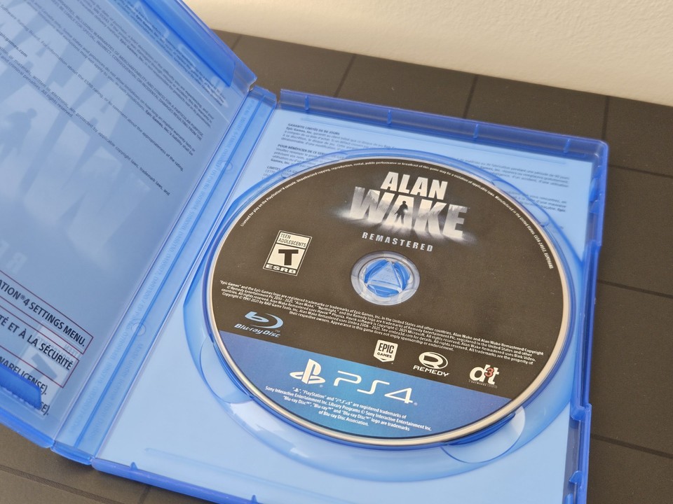 Alan Wake Remastered ESRB (PS4 - PlayStation 4, 2021) | eBay