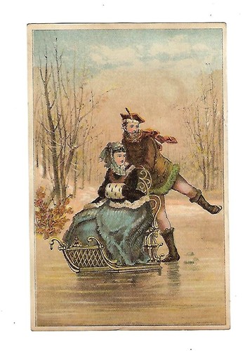 c1890's Trade Card Wilkinson Jr. & Orr. Millinery Fanoy Goods, Try, N.Y ...