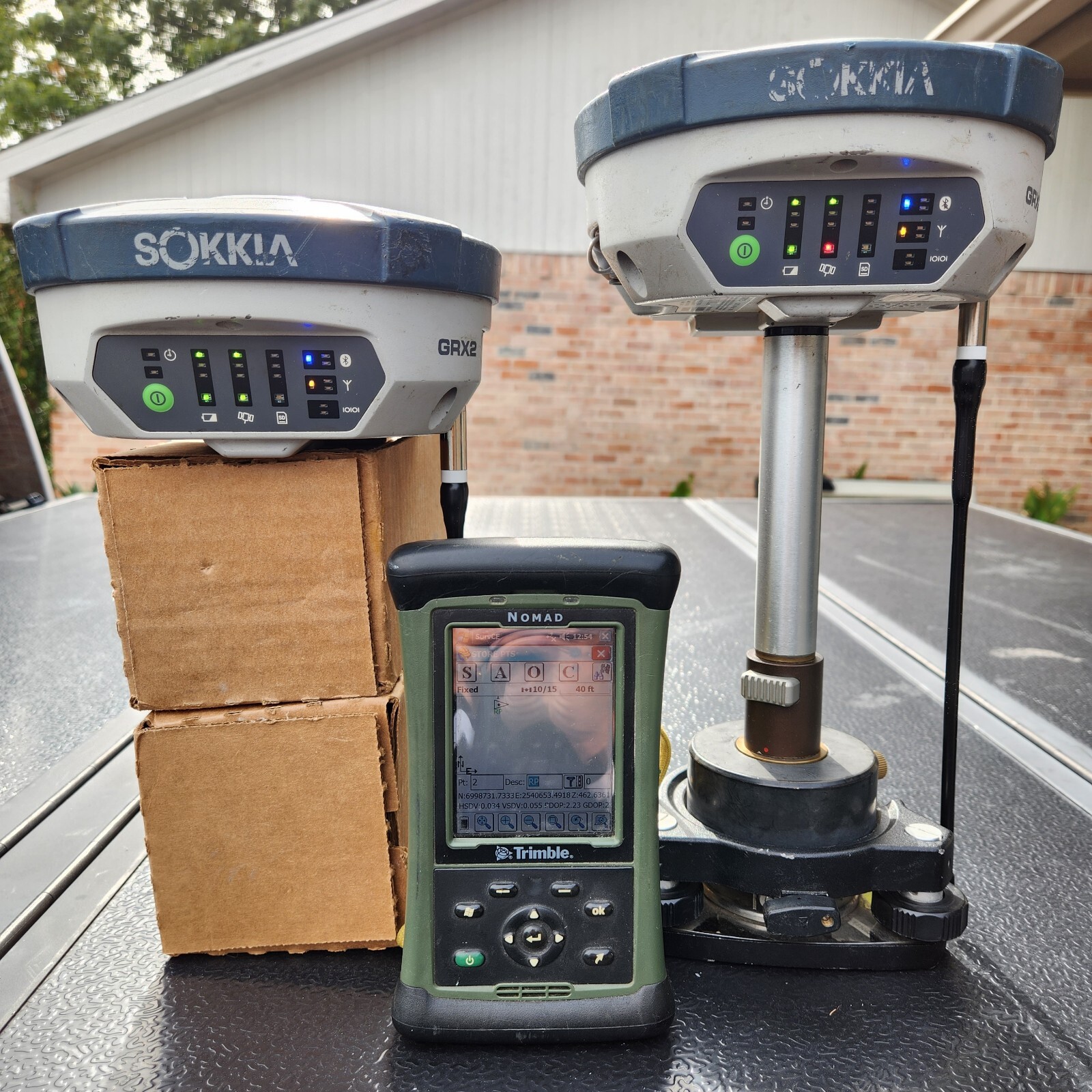 Sokkia GRX2 Base and Rover GPS w/ Data Collector - SurvCE | eBay