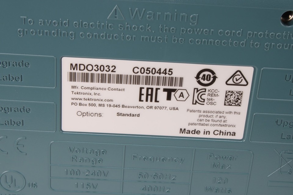 Tektronix MDO3032 350MHz 2-Ch 2.5 GSa/s Mixed Domain Oscilloscope W ...