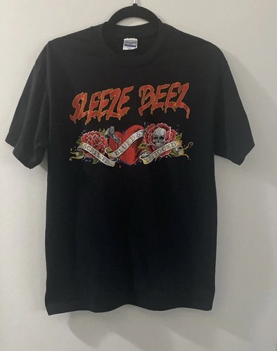 Vintage Sleeze Beez Screw***Blued & Tatooed Atlantic T-shirt Men Black Size L | eBay