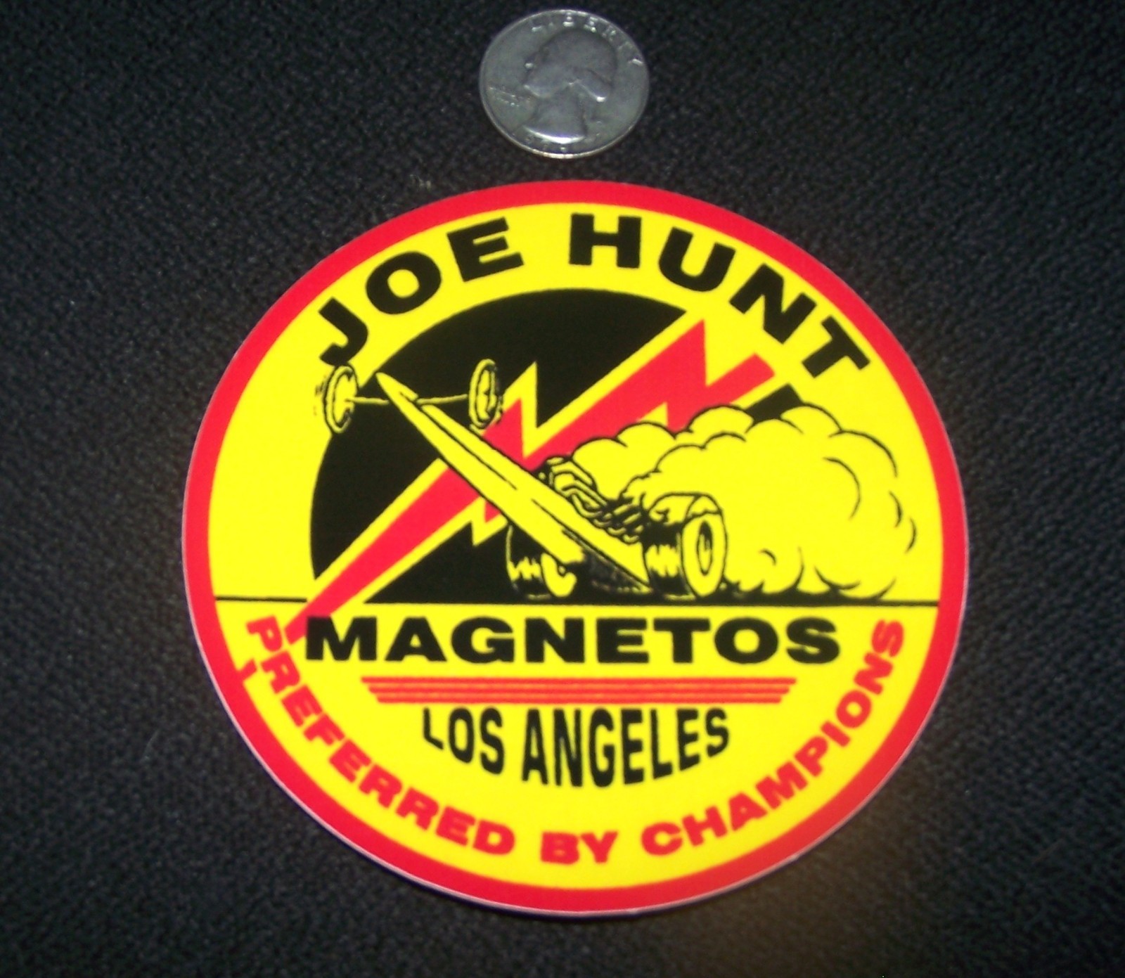 Joe Hunt Magnetos - Sticker NHRA Drag Racing Hot Rod CUSTOM NASCAR INDY ...