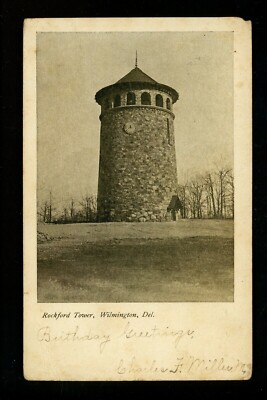 Delaware DE postcard Wilmington Rockford Water Tower 1907 | eBay