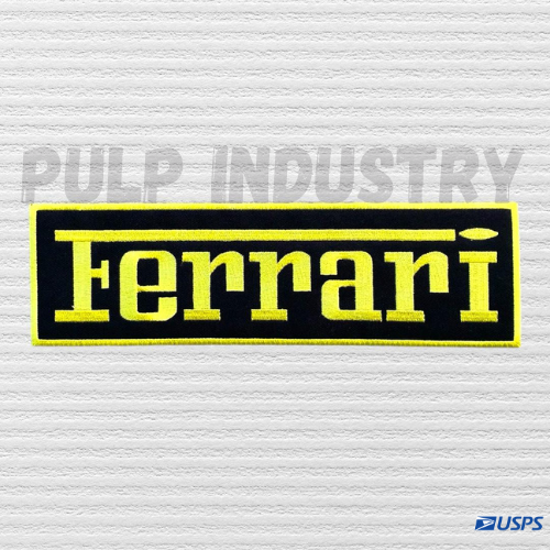 FERRARI Letters Patch Iron On Patch Sew On Embroidered Patch 11.5x3.5 ...