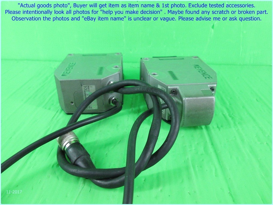 KEYENCE LS-7030R LS-7030T Sensor Head WITHOUT LS-7001 as photo, sn:1042 ...