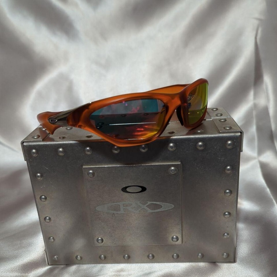 Oakley Scar Polarized Fire sunglasses Accessories Matte orange x silver ...