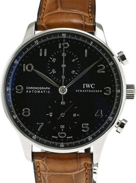 IWC Portugieser Men's Black Watch - IW3714-47 for sale online | eBay