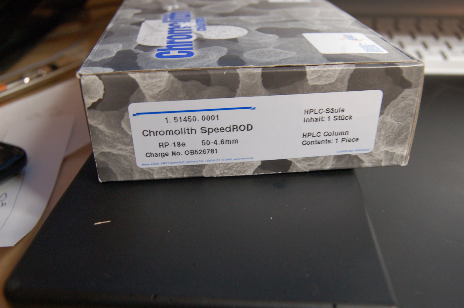 HPLC column Chromolith SpeedRod RP-18E C18 50 mm x 4.6 mm 1.51450.001 ...