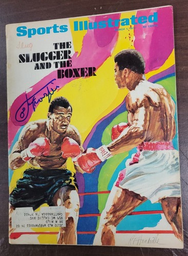 Joe Frazier Signed Sports Illustrated Mag 3/1/71 Beckett Boxing Champ ...