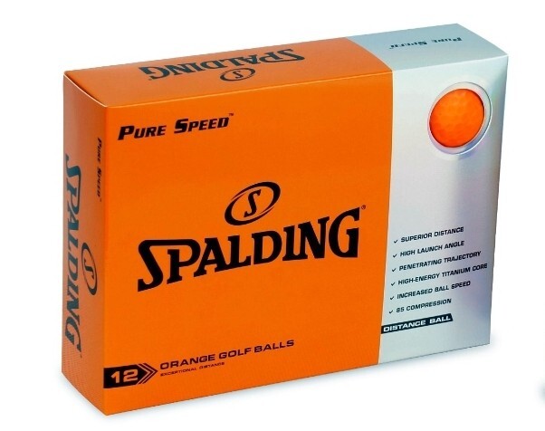 Lot of 4 Spalding Pure Speed 12-pack Orange Golf Balls Distance Ball ...