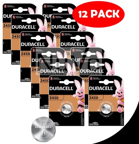 Duracell 2450 Battery CR2450 DL2450 BR2450 3V Lithium Batteries Coin ...