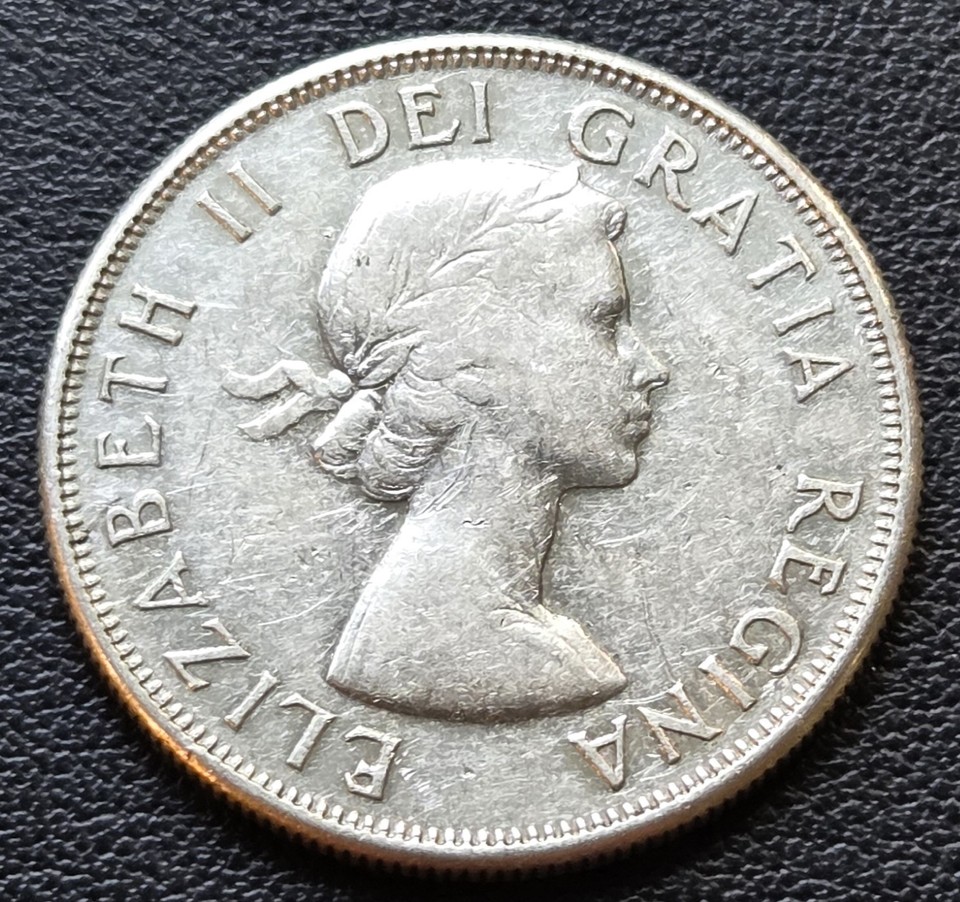 1958 Canada Silver 50-Cent Half Dollar Coin - 80% Silver | eBay