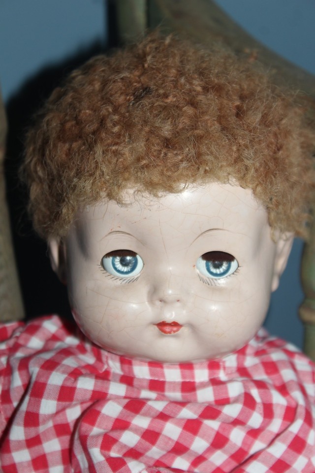 Vtg 1940's EFFANBEE Composition Doll SWEETIE PIE Caracul Wig FLIRTY ...