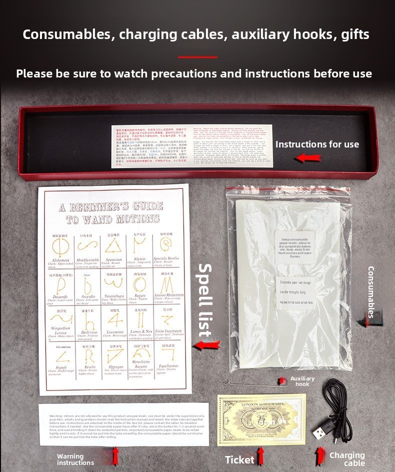Incendio Magic Wand: Real Fireball Shooting Wizard Prop - Premium ...