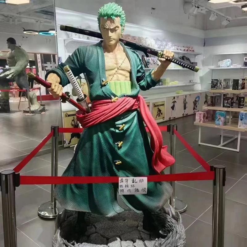 LIFE SIZE One Piece Roronoa Zoro 1:1 Statue Resin Hand Painted Model ...