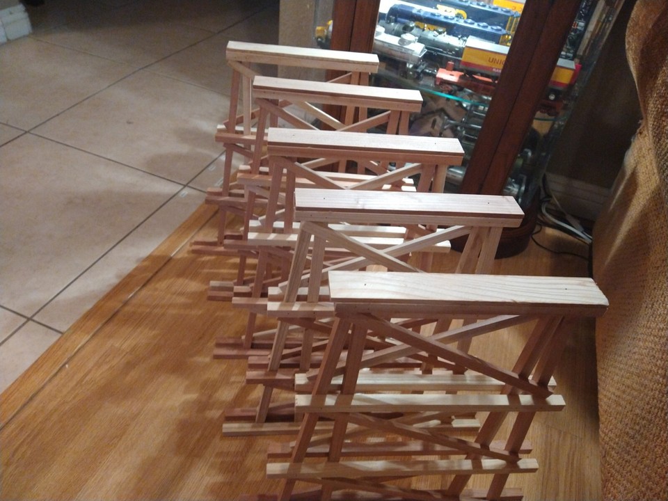 G Scale Double Wide For LGB USA MTH Lionel Model Train Trestle 18" SET ...