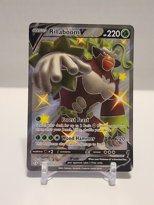 Rillaboom V SV105/SV122 - 2021 Pokémon TCG - Shining Fates Shiny Rare ...