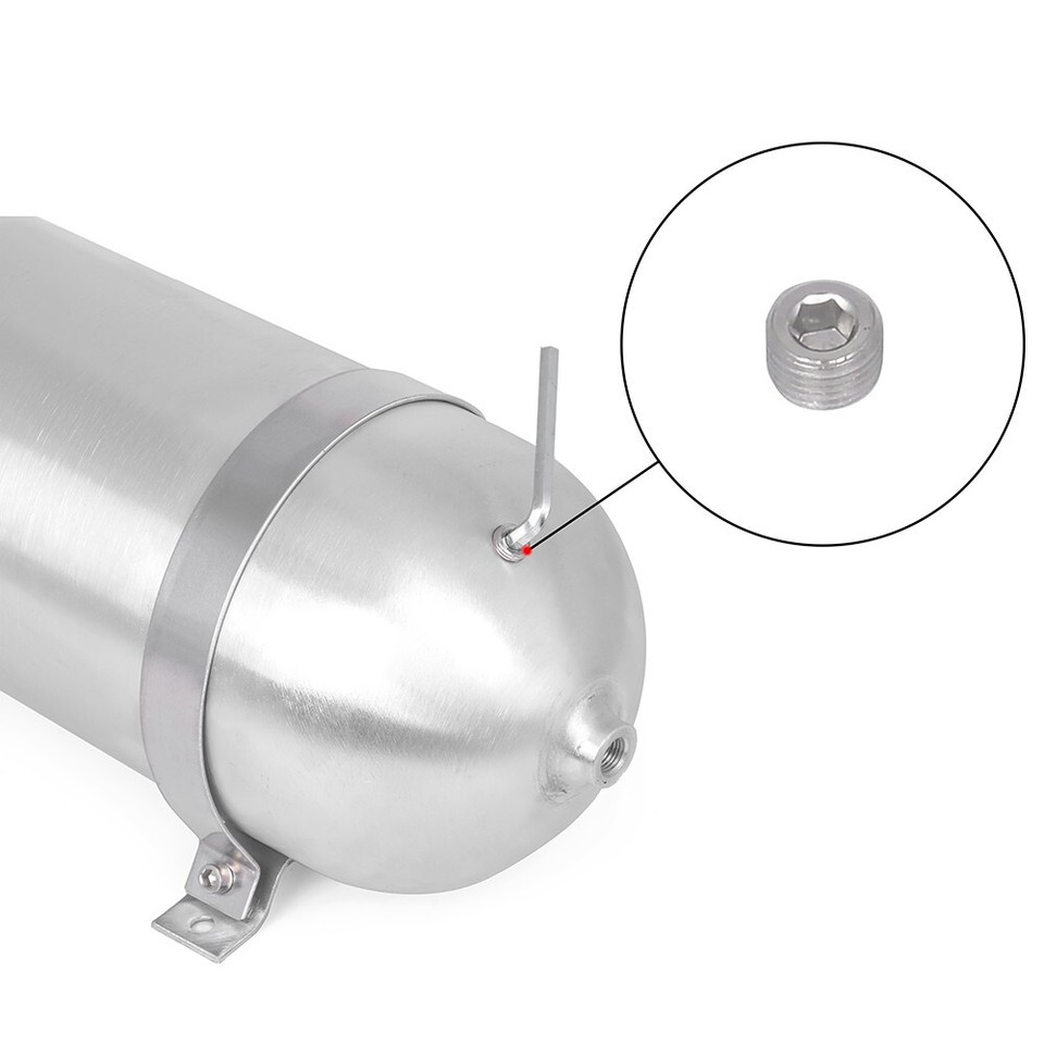 3 Gallon Air Tank For Air Ride Suspension System Aluminum Seamless Tank ...