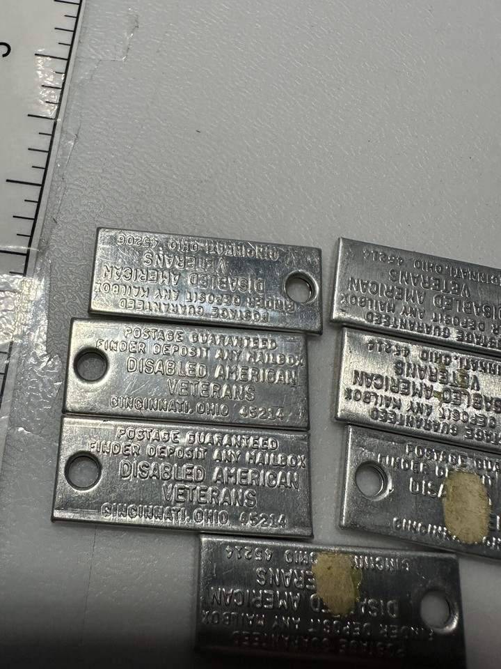 Vintage Michigan DAV Mini License Plate Disabled Veterans Lot Of 7 Key ...