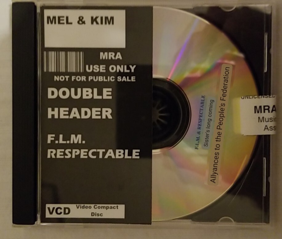 Mel & Kim Appleby VCD Music Video CD DVD Double Header Single F.L.M ...