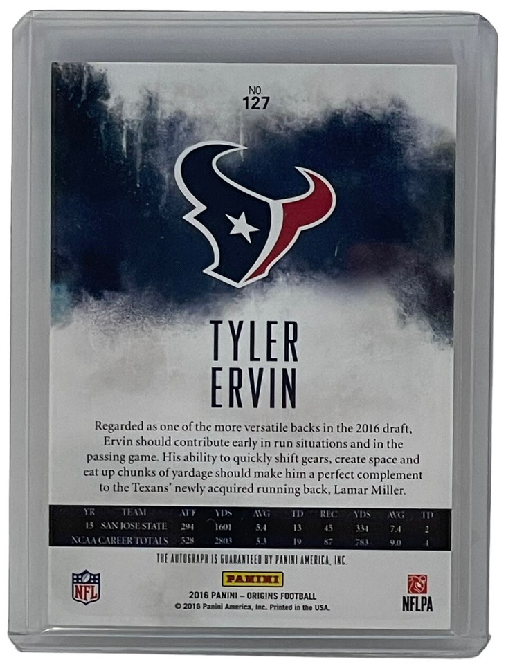 Tyler Ervin 2016 Panini Origins Red Parallel Autograph /99 Houston ...