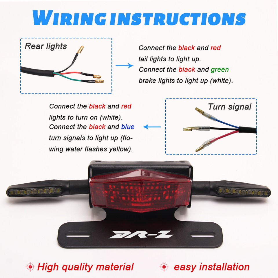 Tail Tidy Fender Eliminator LED Brake Light For Suzuki DRZ 400SM 2005 ...