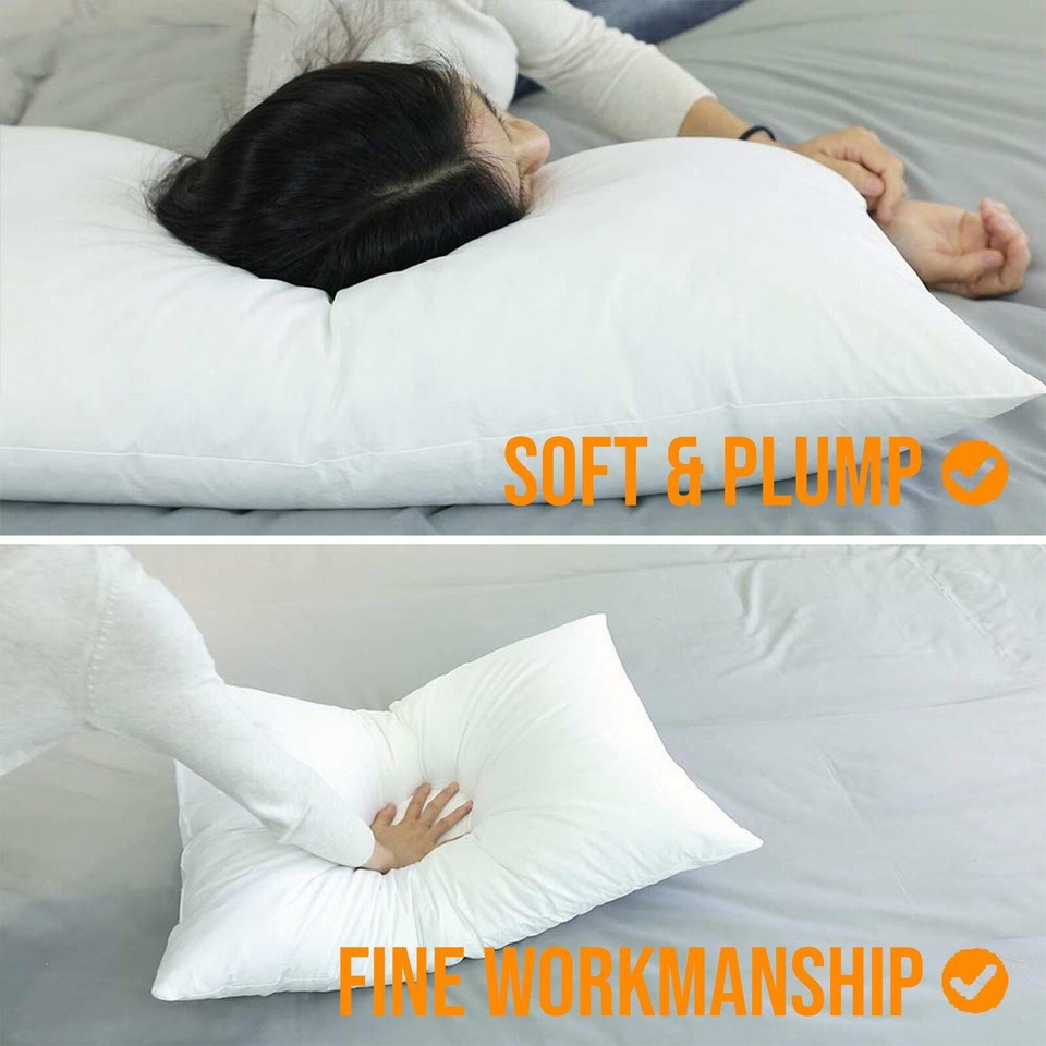 Pillow Extra Bounce Back Hollow Fibre Filling Deluxe Size 50 X 75CM (19 ...