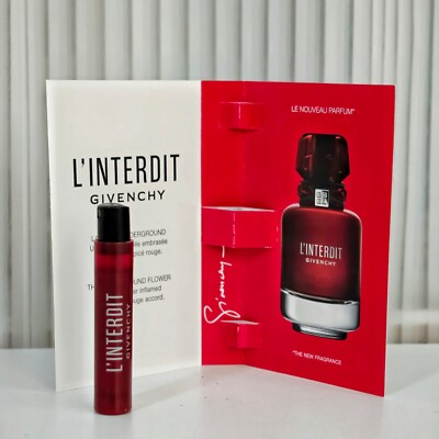 New GIVENCHY L'interdit Eau de Parfum Rouge Sample Spray Women 0.03oz ...