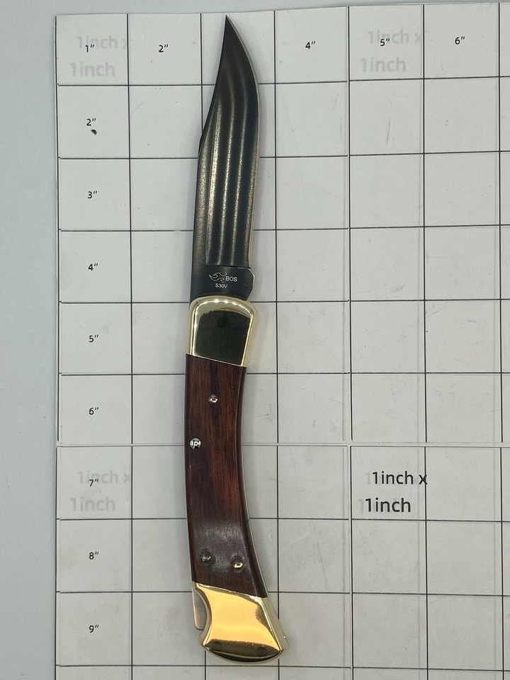 Buck 110 Alaskan Guide Knife Bos S30V Steel 2011 Black Blade EDC Knives ...