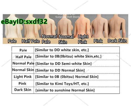 1/3 LDDOLL 60xxl Female Silicone Seamless Body 60cm Figure fit DD bjd ...