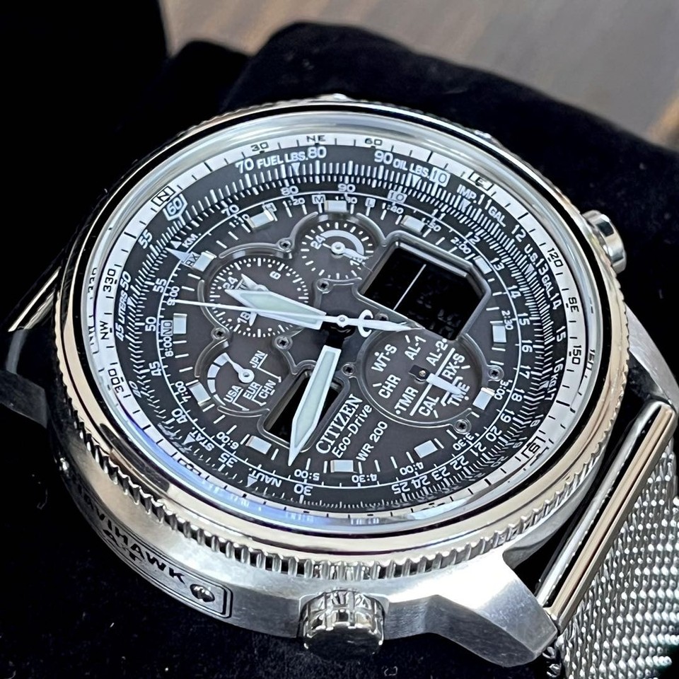 Citizen Navihawk Eco Drive Jy8030-83E Digital-Analog Solar Men Navihawk ...