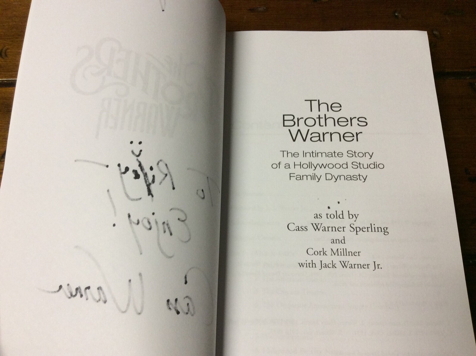 **SIGNED** The Brothers Warner by Cass Warner Sperling (2008 PB) SHIPS ...