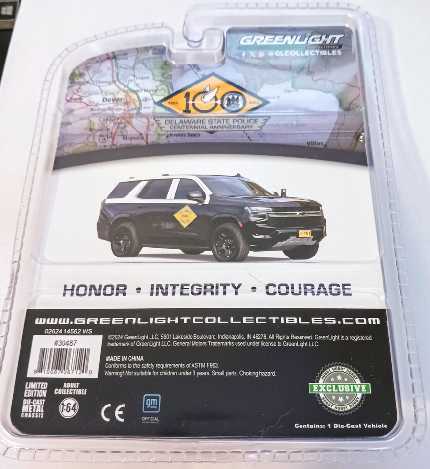 Greenlight 1/64 Delaware State Police 100th Anniversary - Retro ...