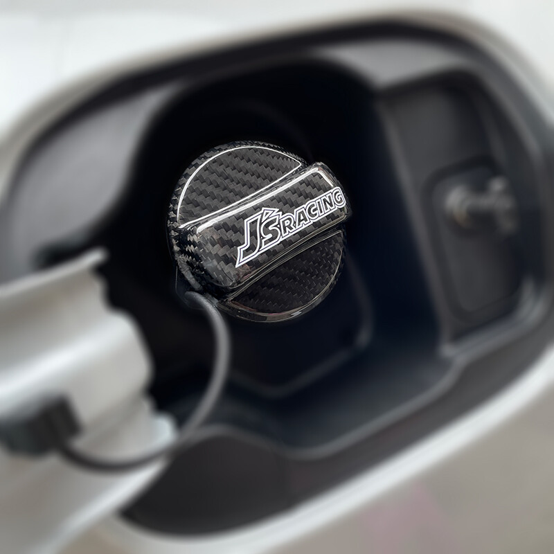 JS Racing CARBON FIBER Gas Fuel Cap Cover Fits HONDA CIVIC TYPER EG EP3 ...