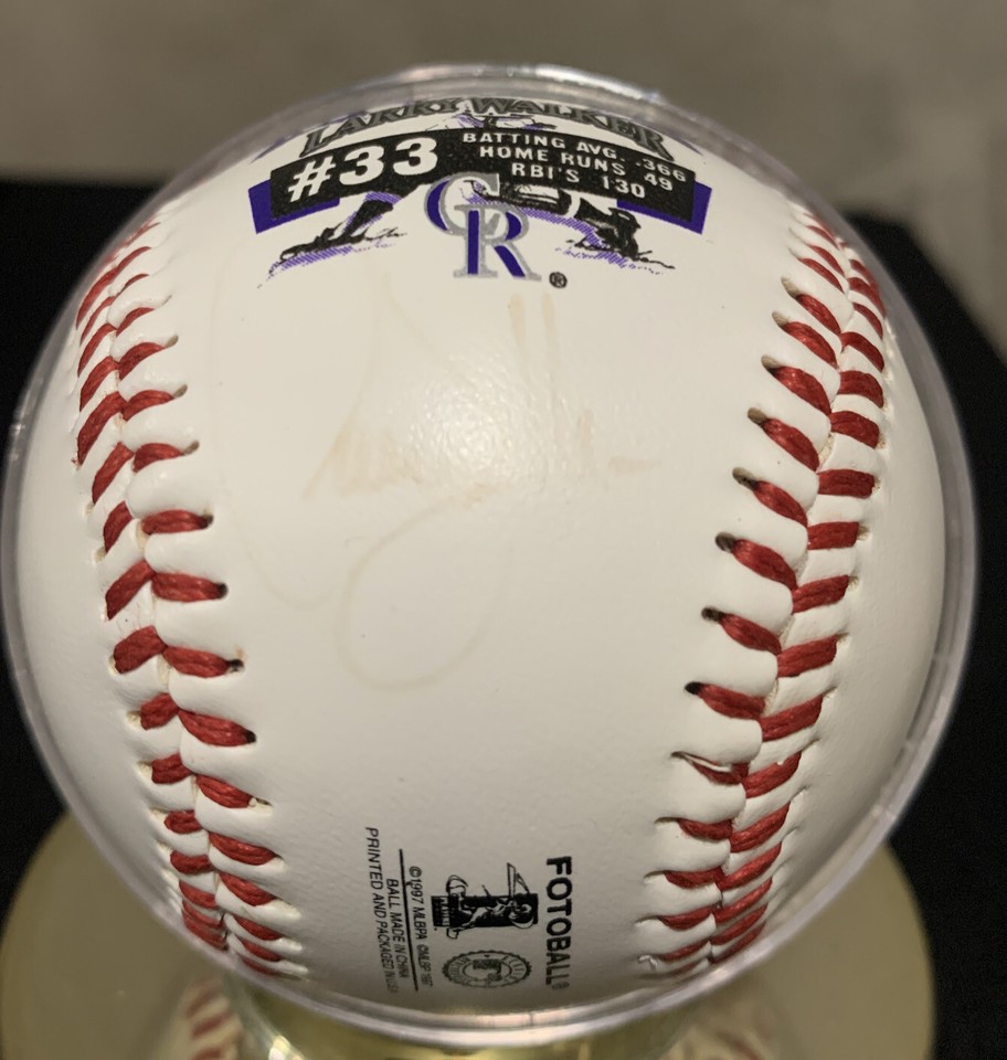 Larry Walker ‘97 MVP Signed Baseball | eBay