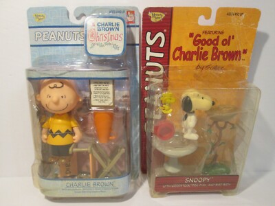 Memory Lane Peanuts Charlie Brown Christmas & Snoopy Action Figure Lot ...