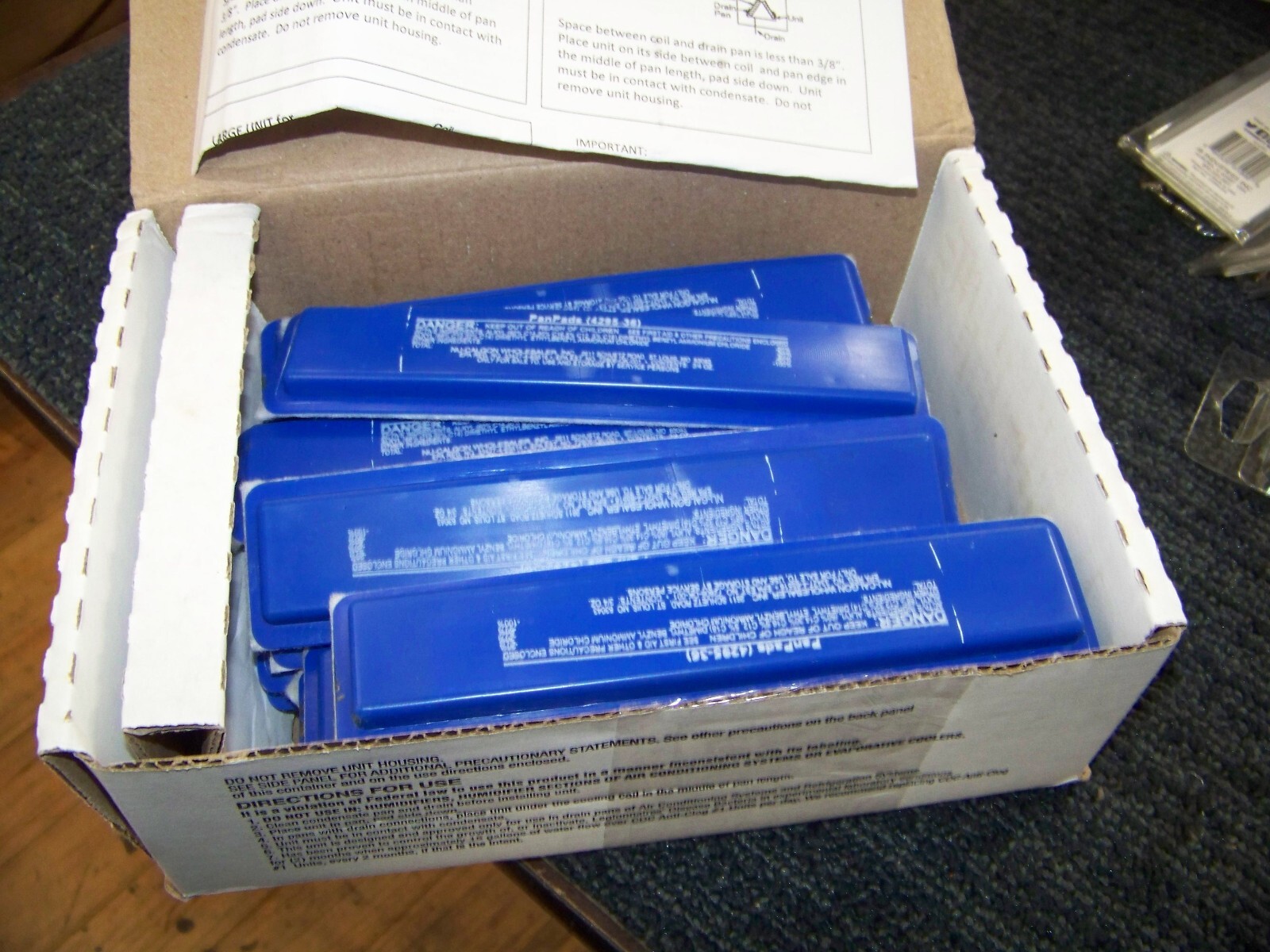 Lot of 24 Nu-Calgon Pan Pads Condensate Pan Treatment Solid Blue B15 ...