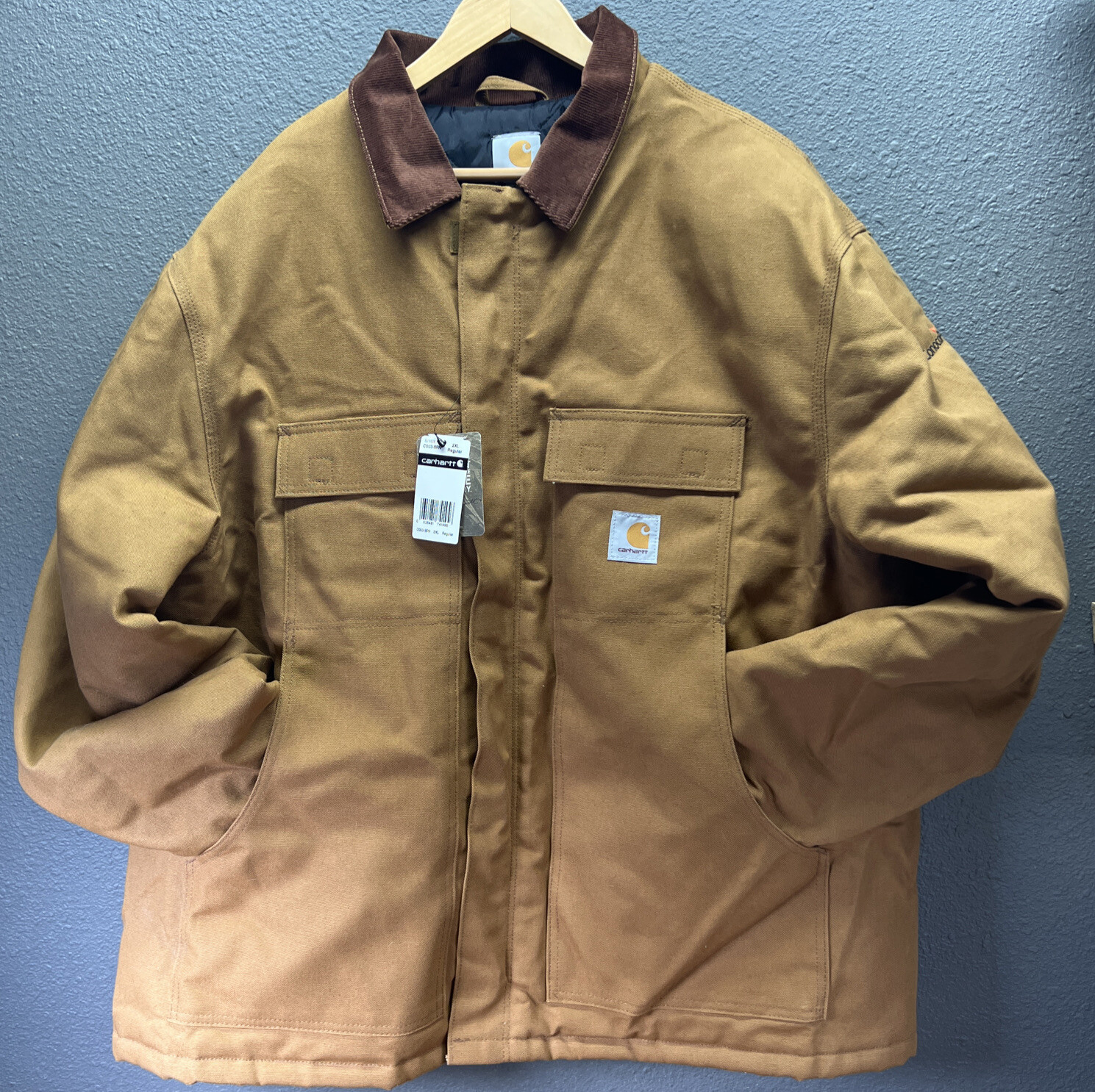 Carhartt Jacket Mens 2XXL Brown Firm Duck Traditional Coat Insulated ...